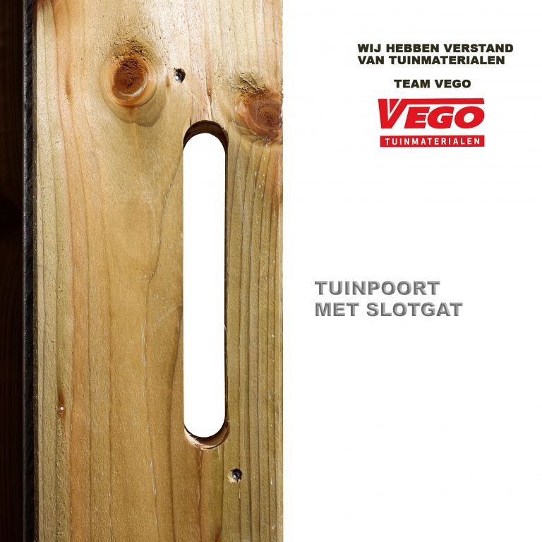 Vuren poort 180x100cm met stalen frame universeel (incl verstelbare ...