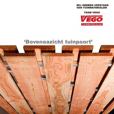 Douglas geschaafd 190x120 poort met stalen frame universeel (incl ...